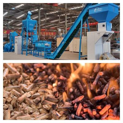 China CE Industrial Wood Pellet Machine Production Line 2.5-3t/h Capacity with 160kW Ring Die Pellet Mill for sale