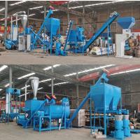 China 2-Ton Per Hour Feed Pellet Production Line with 7 Processing Stages - Cleaning, Crushing, Mixing & Granulation for sale