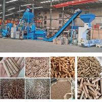 China 600-800kg/H Wood Pellet Production Line Flat Die Biomass Pellet Making Machine 6-12mm for sale