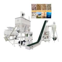 China Customized Feed Pellet Production Line 1-20t/h Capacity with 0.6-15mm Pellet Size for Animal Feed Manufacturing for sale