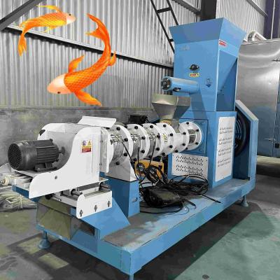 China 100-500kg/h Floating Fish Feed Production Line with 0.75kW Screw Conveyor for 1-12mm Pellets for sale