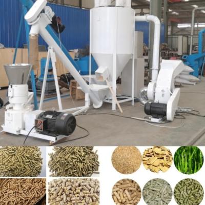 China Animal Feed Production Line Machine 60-1200kg/H Capacity with 3-30KW Motors for Livestock Poultry for sale