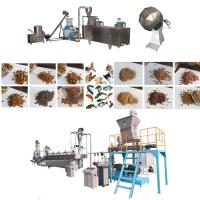 China 50-2000 Kg/H Sinking Floating Fish Feed Extruder Line with 0.8-12mm Pellet Size and 5.5-132kW Power for sale