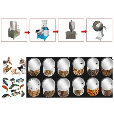 China CE Certified Floating Fish Feed Pellet Machine 1-8mm Diameter 40-2000kg/hour Capacity for Pet Food Production for sale