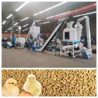 China CE 5t/H Ring Die Feed Pellet Production Line with Steam Generator 380V for sale