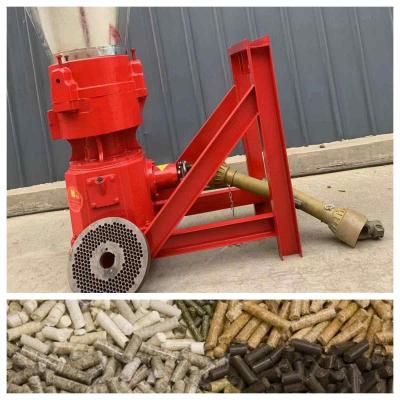 China Zhongdebao PTO Pellet Mill 80-1200kg/h Capacity for 6mm Biomass Pellets with 10-80hp Tractor Drive for sale