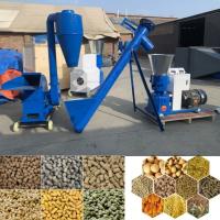 China 100-1200kg/H Animal Feed Pellet Mill with 1-12mm Pellet Size and 3-30kW Motor Options for sale