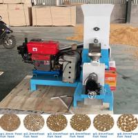 China Dry Type Fish Feed Extruder Machine 50-2000kg/h Capacity with 5.5-160KW Diesel or Electric Power Options for sale