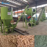 China 1-10 T/H Animal Feed Pellet Production Line with 380V Power and 1-12mm Pellet Size for Livestock Poultry for sale