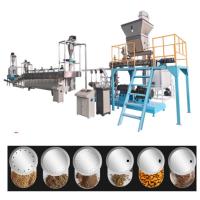 China Twin Screw Floating Fish Feed Machine 300-2000kg/h Capacity with 5.5-132kW Motor for Pet Food Production for sale