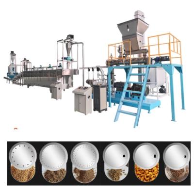 China Twin Screw Floating Fish Feed Machine 300-2000kg/h Capacity with 5.5-132kW Motor for Pet Food Production for sale