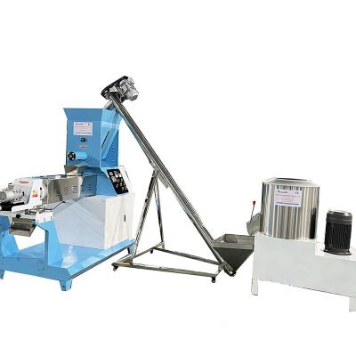 China Floating Fish Feed Production Line 300-2000kg/h 380V Automatic Extruder for sale