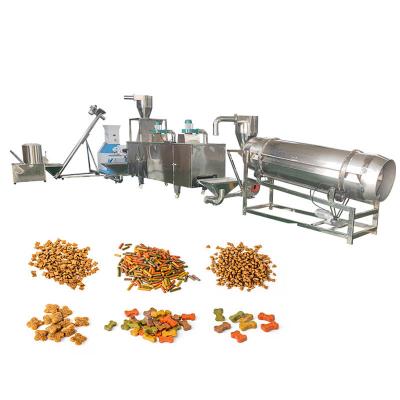 China 100-500 kg/h Pet Feed Pellet Machine Dog Food Production Line Stainless Steel 380V for sale