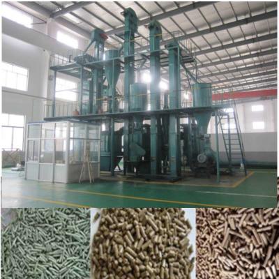 China CE Certified 1-10 TPH Animal Feed Pellet Production Line with Ring Die Machine for Commercial Feed Manufacturing for sale