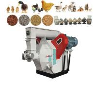 China 2-5t/H Ring Die Feed Pellet Machine with Conditioner | 22-110KW Power & 850-3900kg Weight for sale