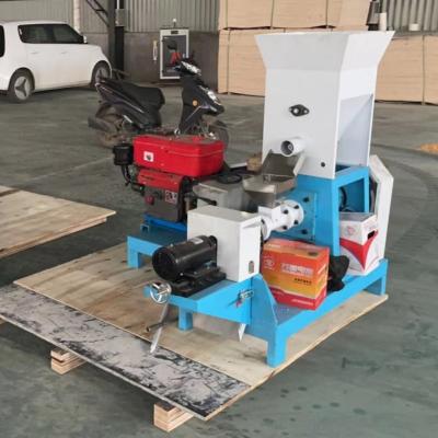 China Dry Type Fish Feed Extruder Machine 5.5-160KW with 50-2000kg/h Capacity for Floating Pellet Production for sale