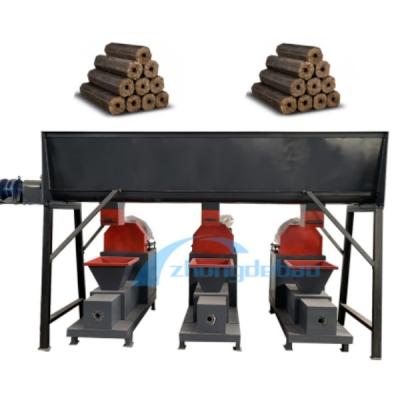 China 18.5kW Germany Sawdust Pine Charcoal Briquetting Machine | 200-500kg/h Capacity | 50mm Briquettes for sale
