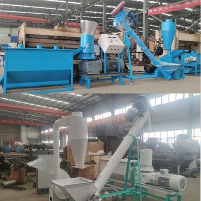 China Flat Die Wood Pellet Mill 300kg/h 380V Roller Rotate Biomass Pellet Machine for sale