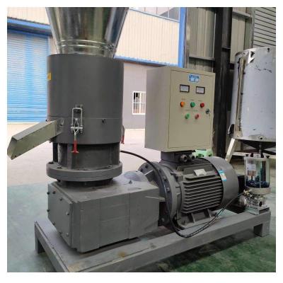 China 500kg/H Flat Die Wood Pellet Mill 55KW 380V Biomass Production Machine with CE Certification for sale