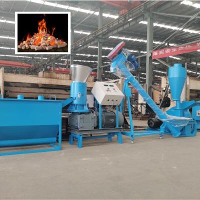 China Small Wood Pellet Manufacturing Plant 400-600kg/H Capacity, 30KW 380V Automatic Production Line with CE Certification for sale