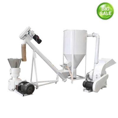 China 1 Ton Per Hour Feed Pellet Production Line with 380V Power and 120-400 Model Options for Poultry Livestock for sale