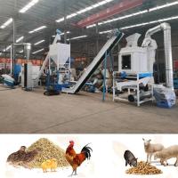 China 1.5-2 T/H Ring Die Poultry Feed Production Line with Horizontal Configuration for Cattle, Sheep and Chicken Feed for sale