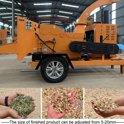 China EW-6130 55 HP Diesel Wood Chipper Machine - 1.5 Tons/Hour Capacity, 150mm Log Diameter for sale