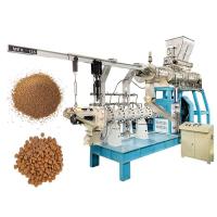 China Twin Screw Wet Dry Type Fish Dog Feed Extruder Machine 1t/h 2t/h Capacity for sale