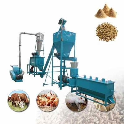 China 1 Ton Per Hour Cow Pellet Machine Sheep Pig Chicken Pellet Maker 20mm for sale