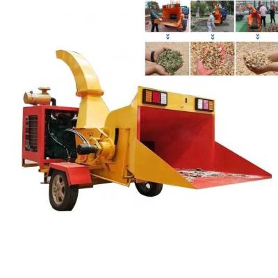 China 1-10 T/H Wood Chip Grinder Wood Log Branch Crusher Machine Garden Shredder for sale