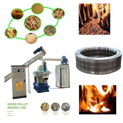 China 380V Industrial Wood Pellet Machine with 6-12mm Pellet Size and 1.1-1.3 t/m³ Density for Biomass Processing for sale