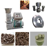 China Biomass Flat Die Pellet Mill 55kw 600-900kg/h for Wood Sawdust Rice Husk Peanut Shell for sale