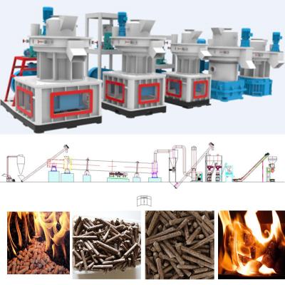 China 1-10TPH Biomass Pellet Production Line with 42CrMo Ring Die for Wood Chips & Straw Processing for sale