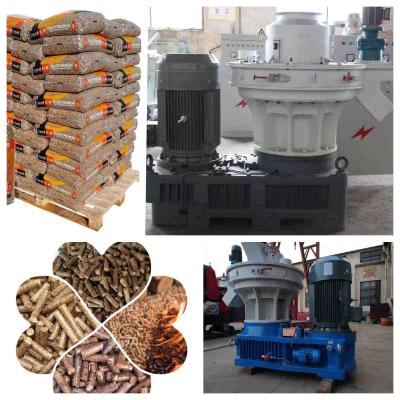 China 1-1.5t/h Ring Die Pellet Mill Machine for Wood Chips Rice Husk Pellet Making for sale
