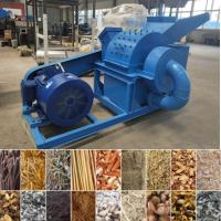 China CE Wood Log Chipper Machine 3-30kw Power 100-1000kg/hr Capacity Sawdust Grinder Crusher for sale