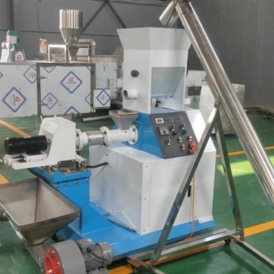 China 500-1000kg Industrial Screw Feed Extruder Machine for Pet Food Production with 40-2000kg/h Capacity and 220V/380V Voltage for sale