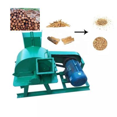China Industrial Wood Log Crusher Machine 2-5mm Sawdust Maker 500-2500kg/h Capacity for sale