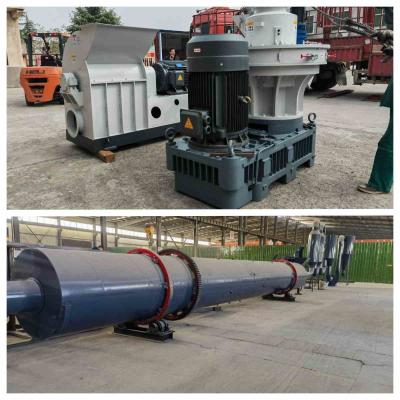 China 3-5t/H Biomass Wood Pellet Machine with 1100kg/m³ Density Output and 55-220kW Power Range for sale