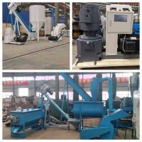 China Flat Die Feed Pellet Production Line 300-1000kg/h Capacity with 3-30KW Power for Animal Feed Manufacturing for sale