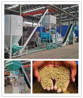 China 1-12mm Final Pellet Size Ring Die Pellet Mill Type Animal Feed Pelletizing Line for sale