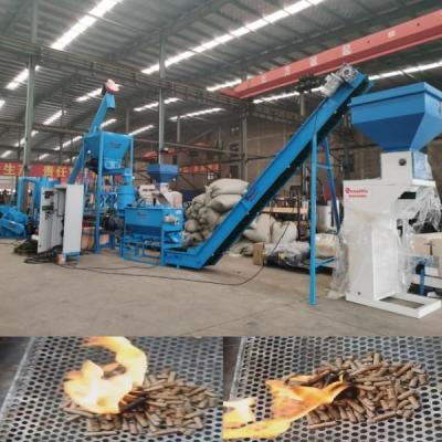 China Biofuel Biomass Wood Pellet Making Machine 10mm Wood Chip Pellet Mill 0.5-3t/h for sale