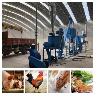 China 30kW Animal Feed Pellet Making Machine 0.1-1t/h Capacity 380V Farm Livestock Feed Mill for sale