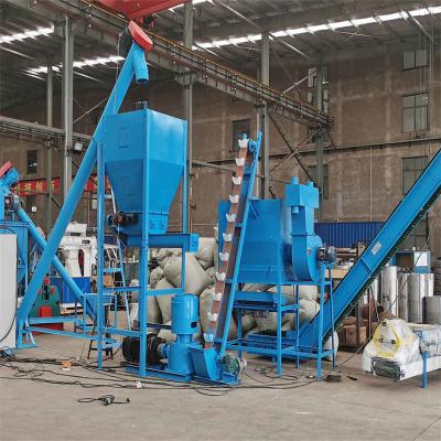 China SGS Feed Pellet Production Line 500-1000kg/H 17x5x5.5m for Poultry Livestock for sale
