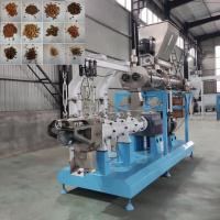 China Wet Type Twin Screw Feed Extruder Machine 40-5000kg/h Capacity with 1-20mm Adjustable Screw Diameter for sale