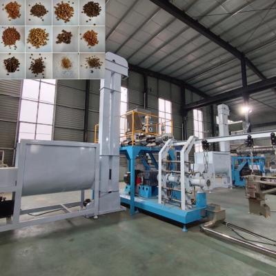 China Industrial Screw Feed Extruder Machine 40-2000kg/h Capacity 1-20mm Feed Size for Pet Food Production for sale