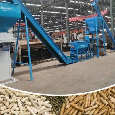 China Rice Husk Biomass Pellet Production Line 1-1.5t/H Capacity 6-12mm Pellets for sale