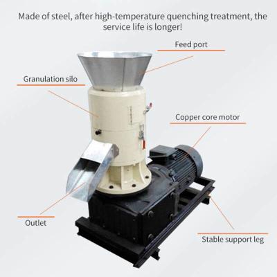 China Biomass Wood Pellet Mill 1-15 T/H Adjustable 12mm Pellet Machine with CE for sale