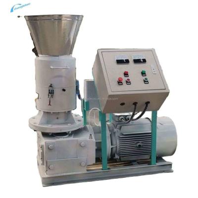 China Moving Roller Wood Pellet Mill Machine 250-350 kg/h 22kW for Biomass Sawdust for sale