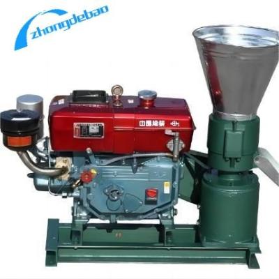 China Diesel Engine Flat Die Pellet Mill 60-800 kg/h for Poultry Feed and Biomass for sale