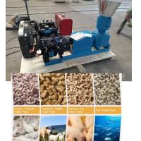 China Carbon Steel Automatic Feed Pellet Machine 0.5-1tph Diesel Engine Animal Feed Pelletizer for sale